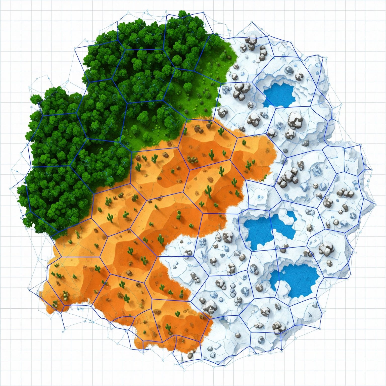 Voronoi Diagrams in Game Development — Procedural Maps, AI Territories ...